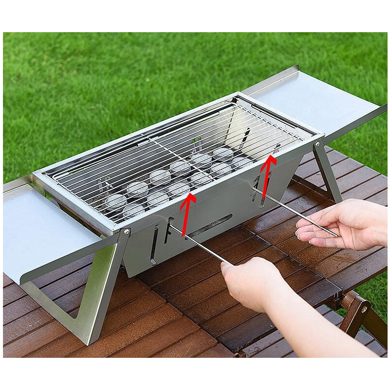 Mini charcoal grill 2-3 people tabletop grill SS for barbeque grill ...