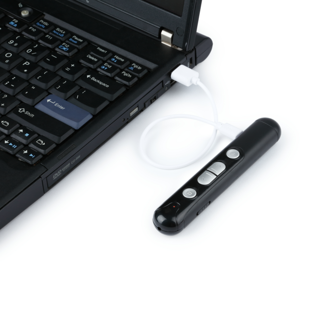TB-19 Wireless Presenter with Laser Pointer Rechargeable PPT Presenter ...