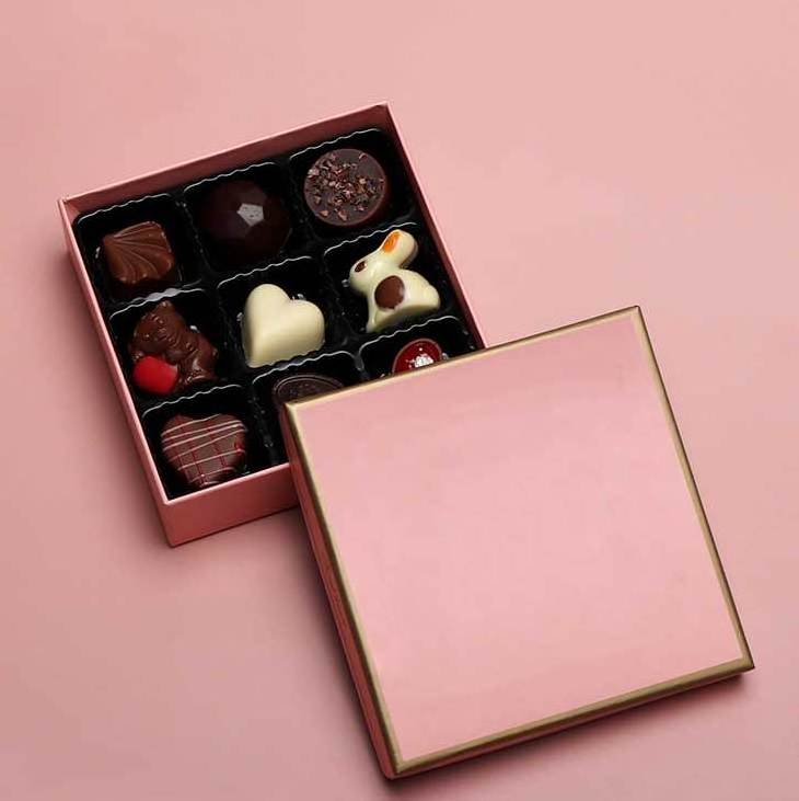 Eco Friendly Paper Box Packaging Tin Chocolate for Macaron Chocolate ...