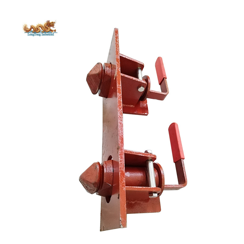 Double Container Trailer Flatbed Elevating Chasis ISO Twist Lock For ...