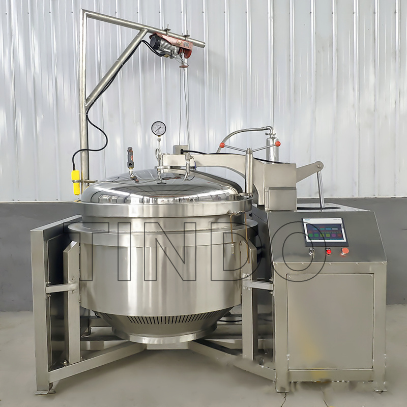 100-2000 Liters Automatic Steam Boiling Autoclave Meat Cooking Machine ...