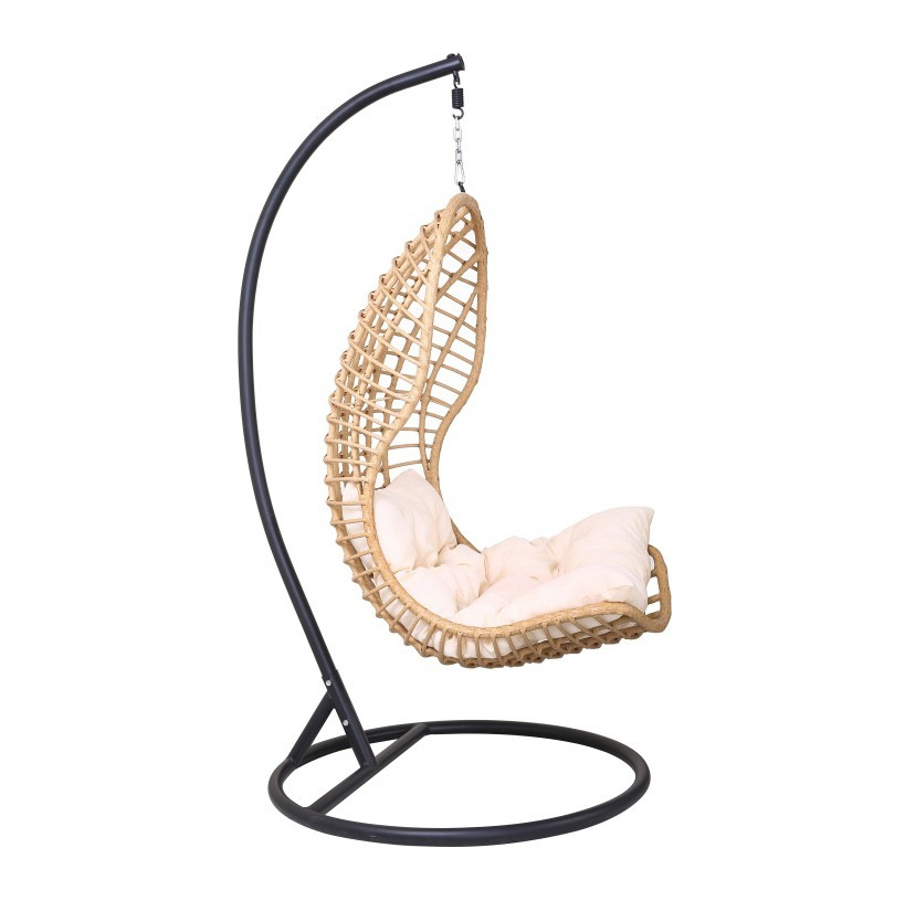 Leisure kindergarten playard egg hanging garden swing moon chair patio ...