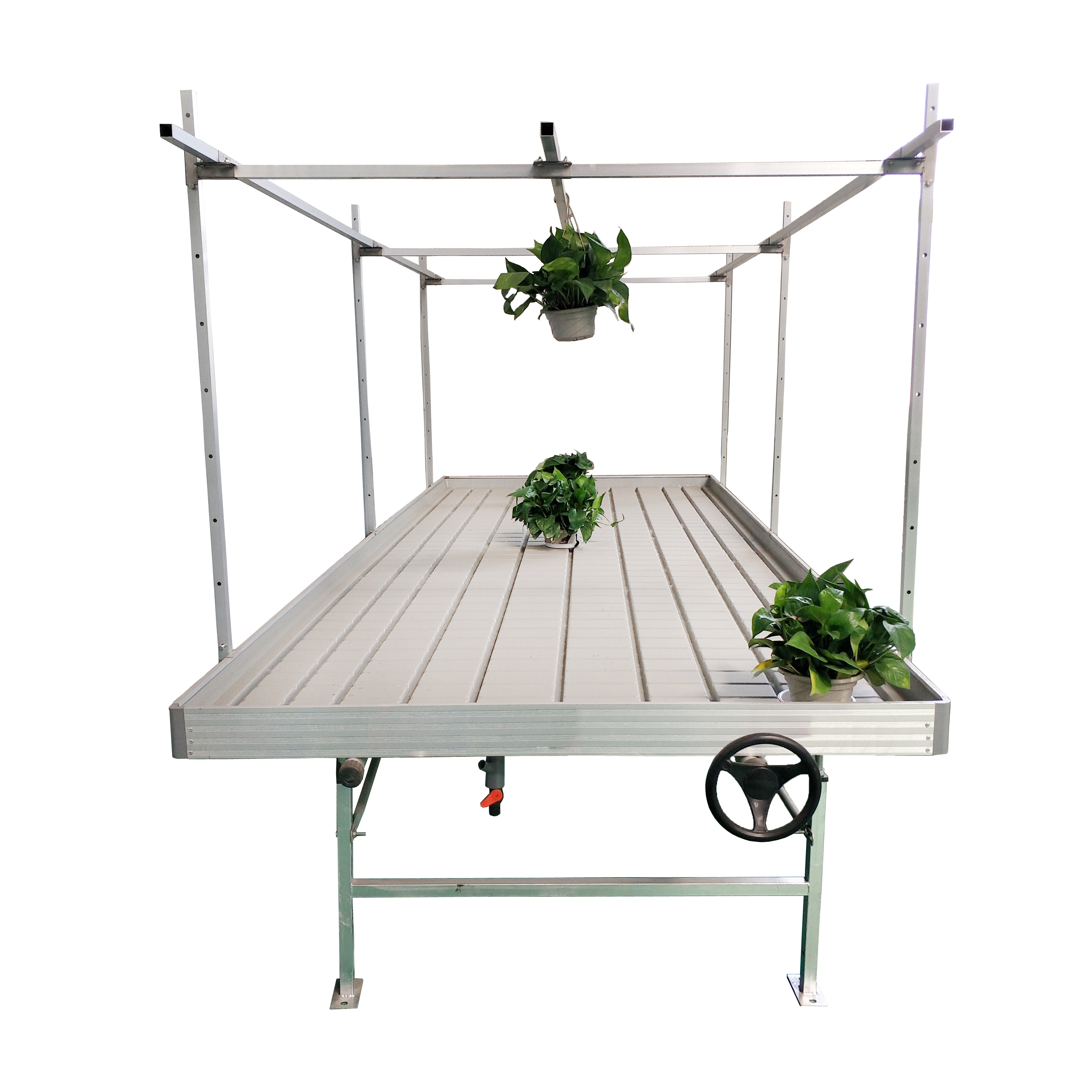 hydroponic greenhouse shelves growing table flood tray use for grow ...