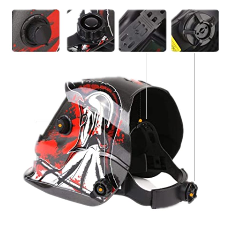 Solar Powered Welding Helmet Automatic Darkening and Eye-protecting ...
