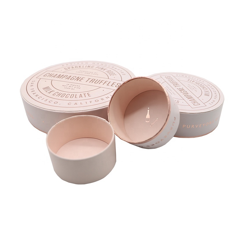 Custom Cylinder Round Gift Box Packaging Round Tube Paper Cardboard Box ...