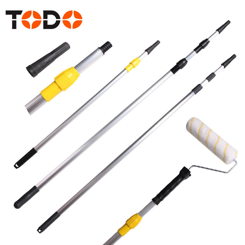 Aluminum Telescopic Pole Stainless Steel Extension Pole For Paint ...