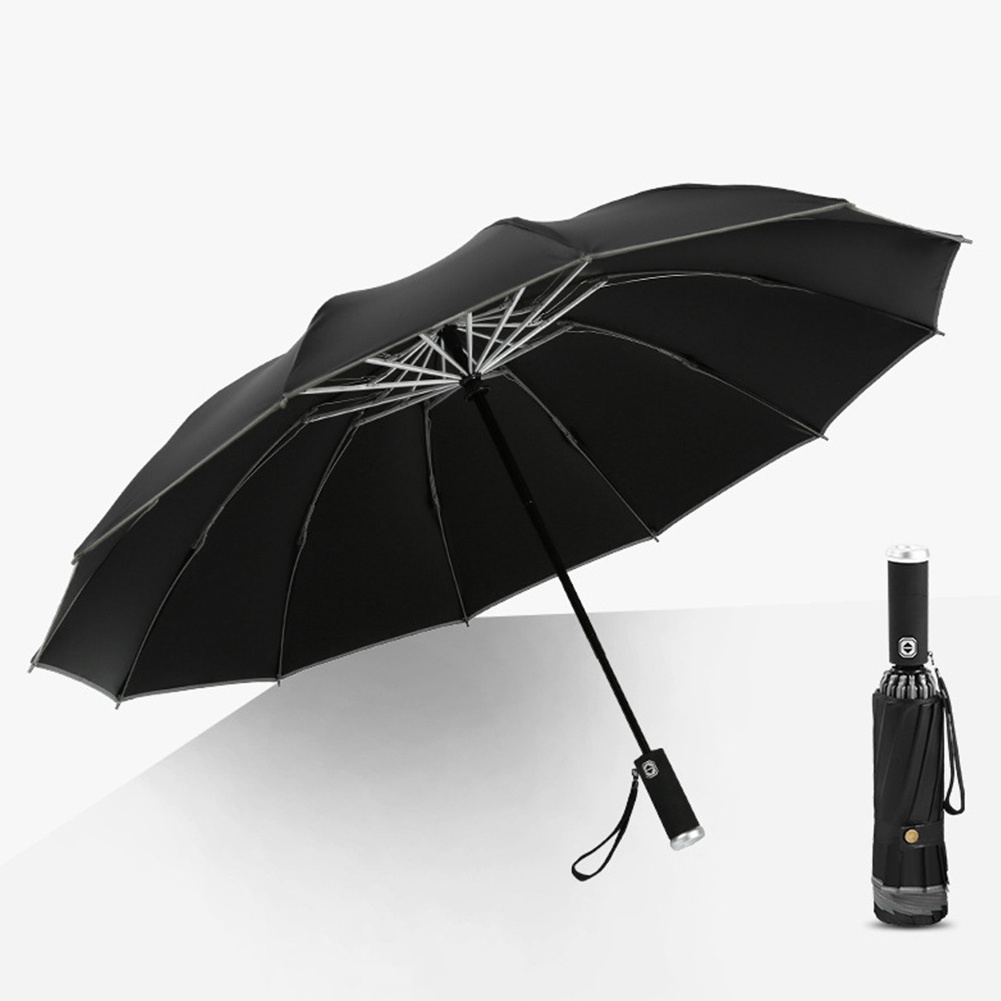 Three Fold Button Innovative Solar Umbrella With Reflective Strip To ...