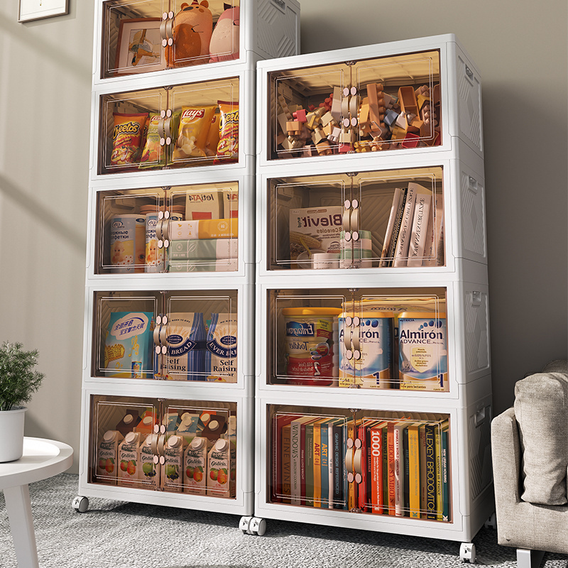 Flexible storage boxes portable multi-tier storage organizer boxes with ...