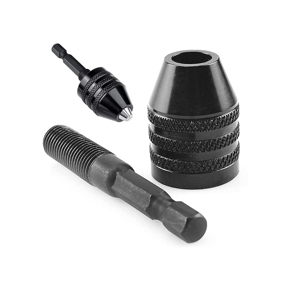 1/4 Inch Hex Shank Mini Keyless Drill Chuck for Quick Change Adapter ...