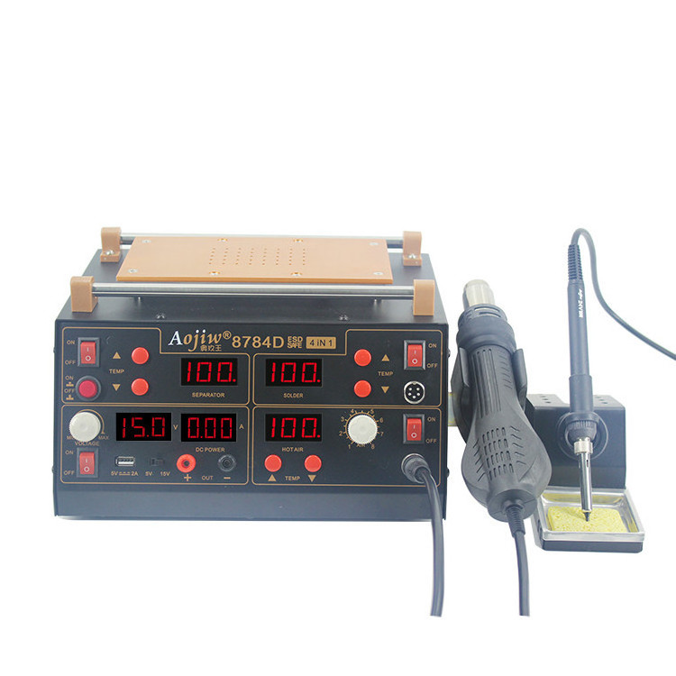 4 in 1 LCD Digital Hot Air Iron Separator Best Soldering Station BestSuppliers