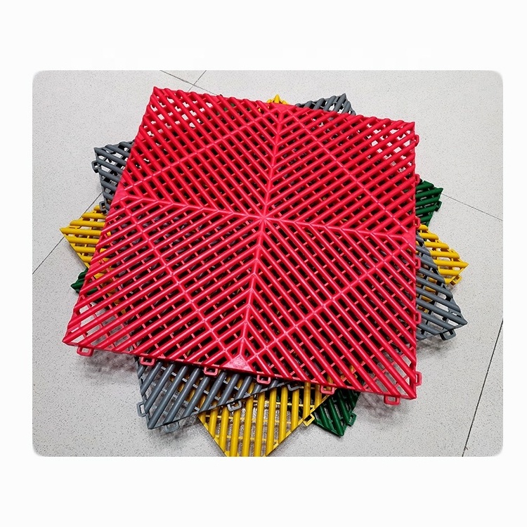 Modular Carpet Indoor Pvc Smooth Grate Pp Garage Click Plastic Floor ...