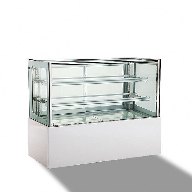 Curved Glass Vertical Cake Display Refrigerator Chiller Showcase Cake ...