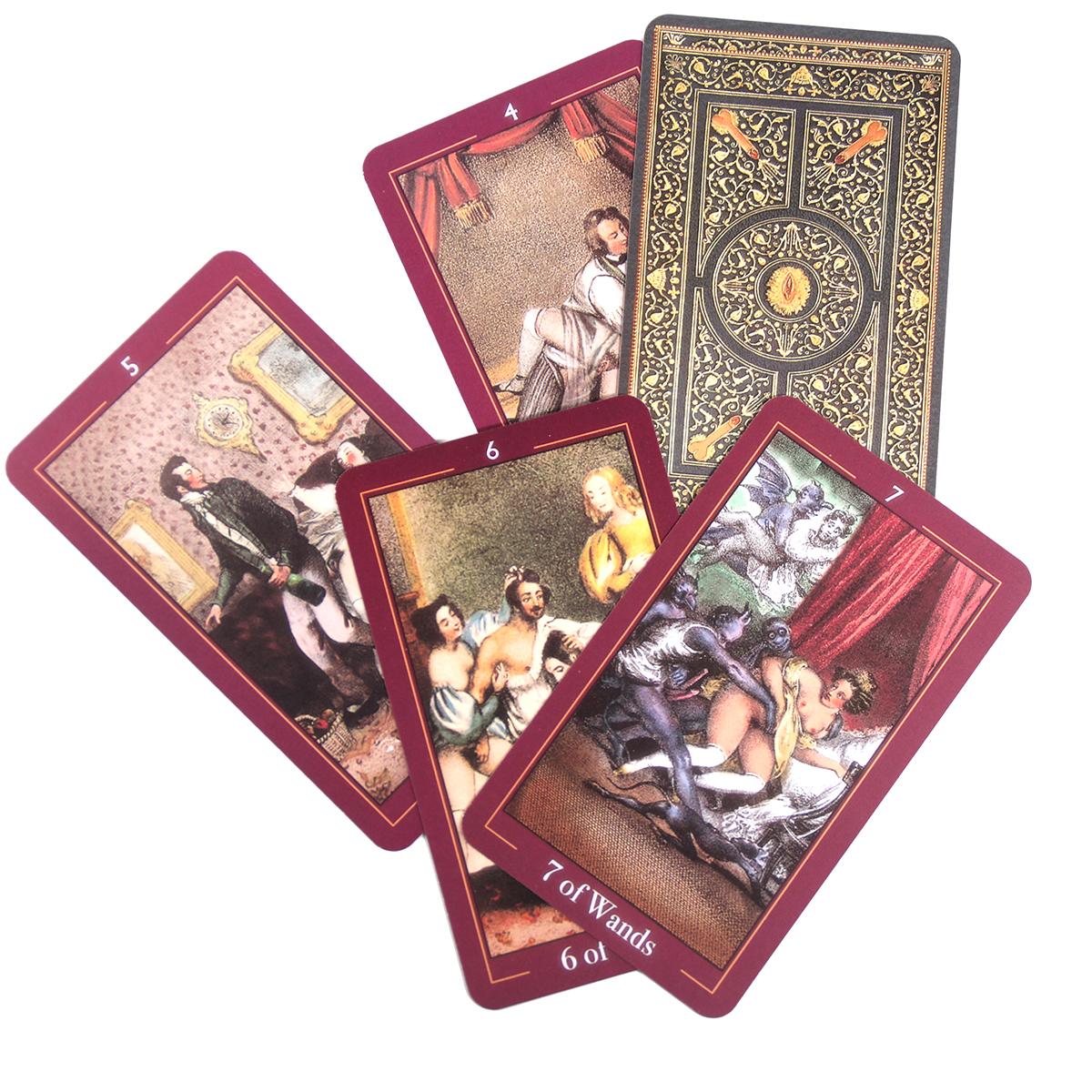 OEM Custom Printing Red Oracle Affirmation Cards Decks Set Tarot Cards ...