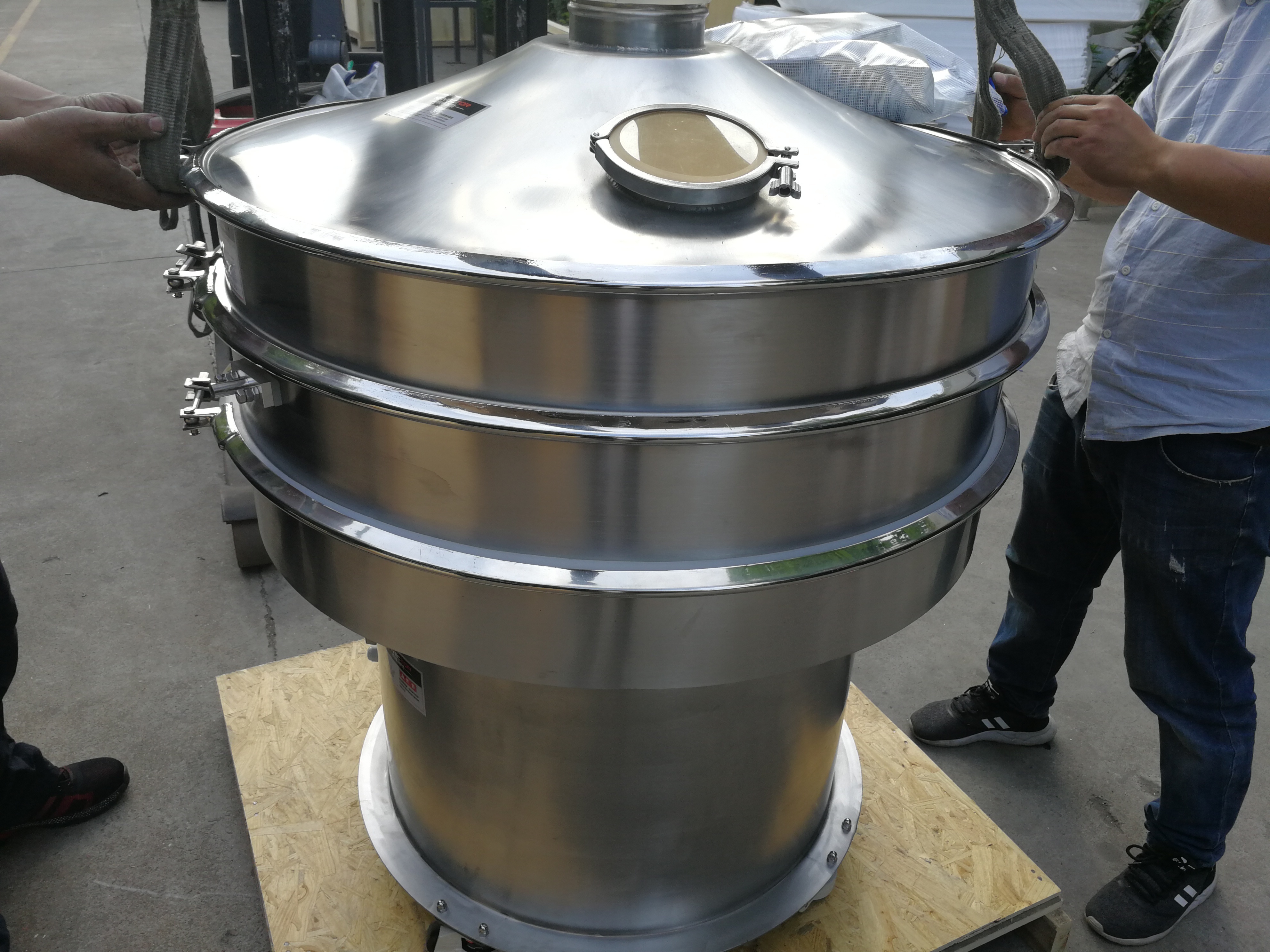 high frequency 200 mesh wheat flour rotary circular sieve shaker ...