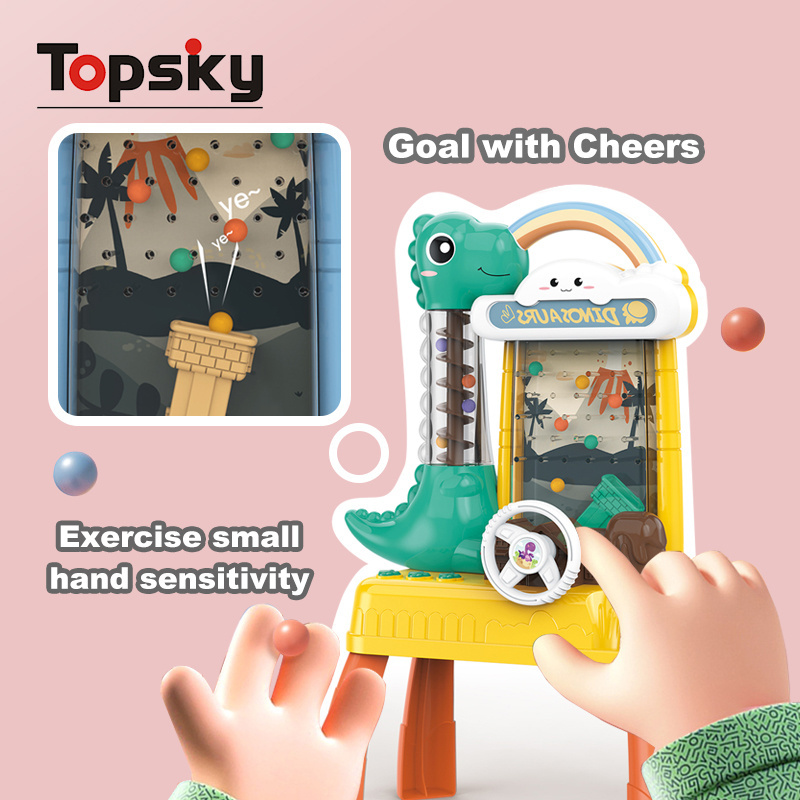 Funny Dinosaur Pinball With Electric Elevator Maze Ball Drop Toy ...