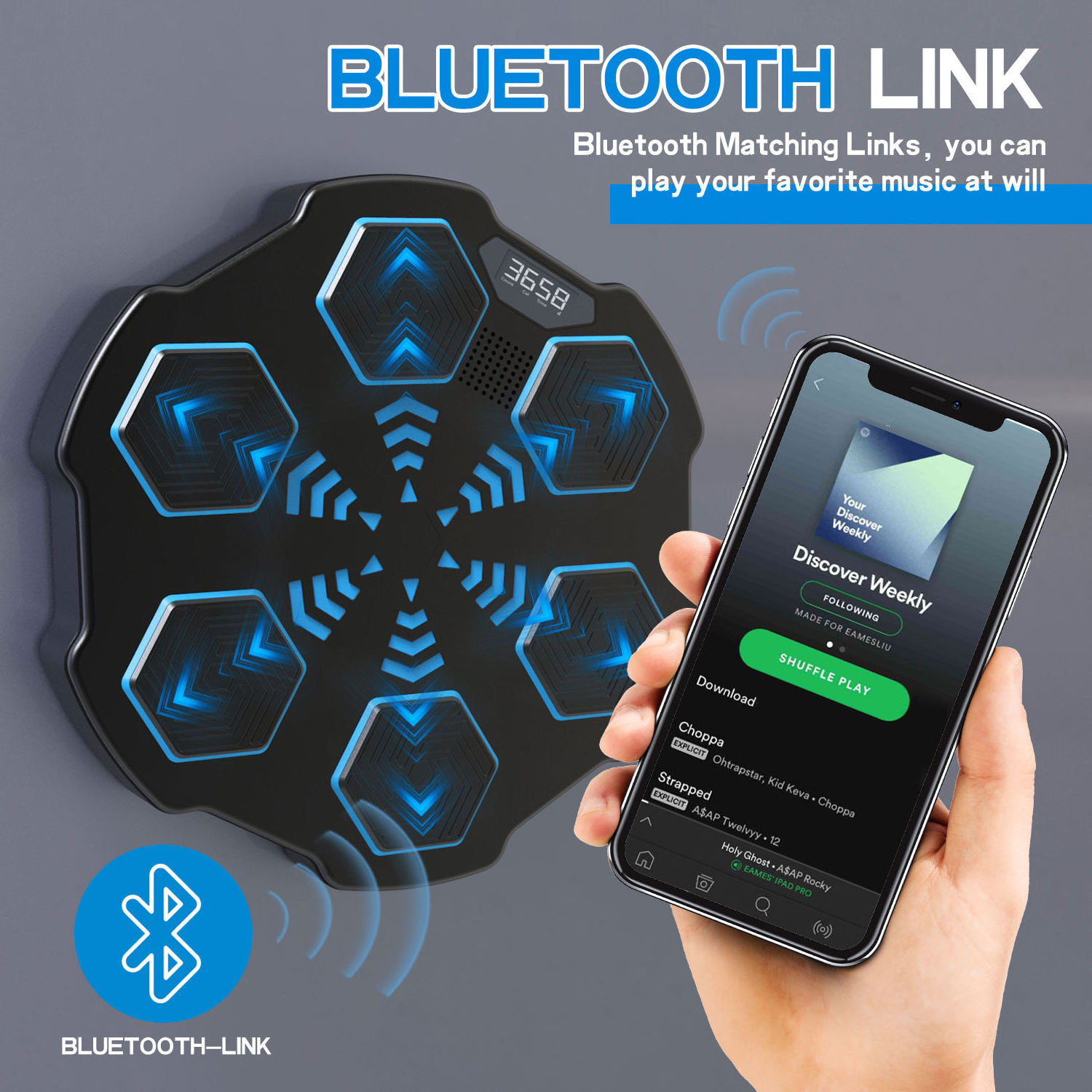 New Design Smart Liteboxer One Punch Music Boxing Electronic Boxing ...