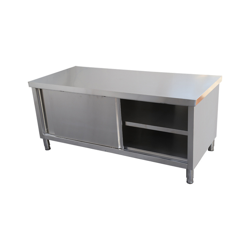Restaurant Workstation stainless steel work bench tool cabinet work ...