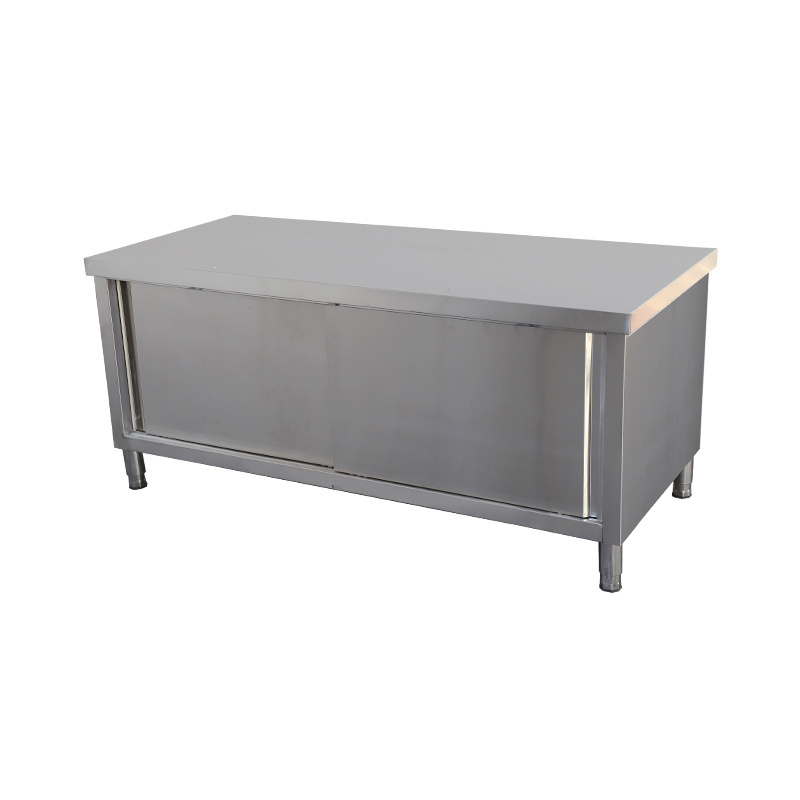 Double-deck Stainless Steel Table kitchen work bench Metal Prep Table ...