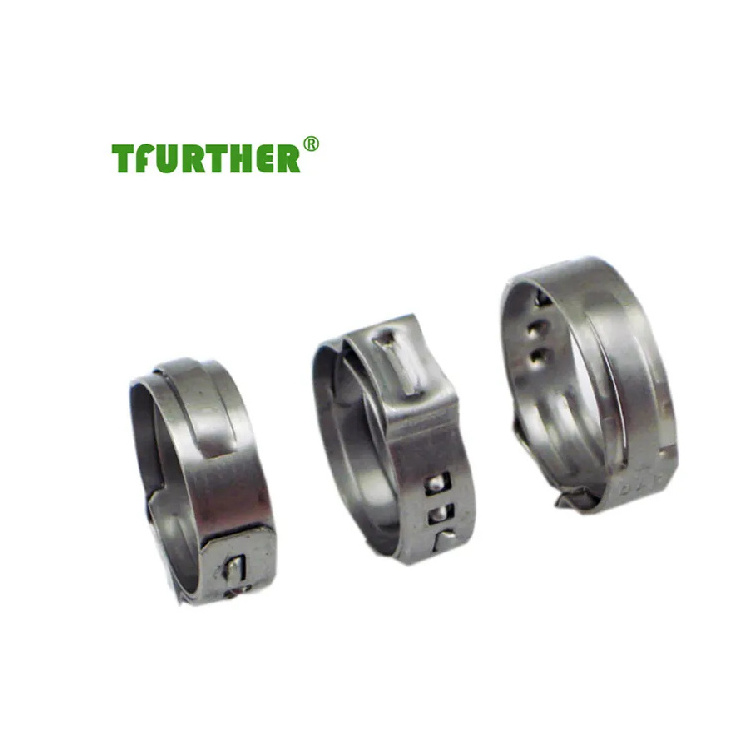 Worm Drive Clamp Single Ear Hose Clip All 304 Tube Bracket Stainless ...