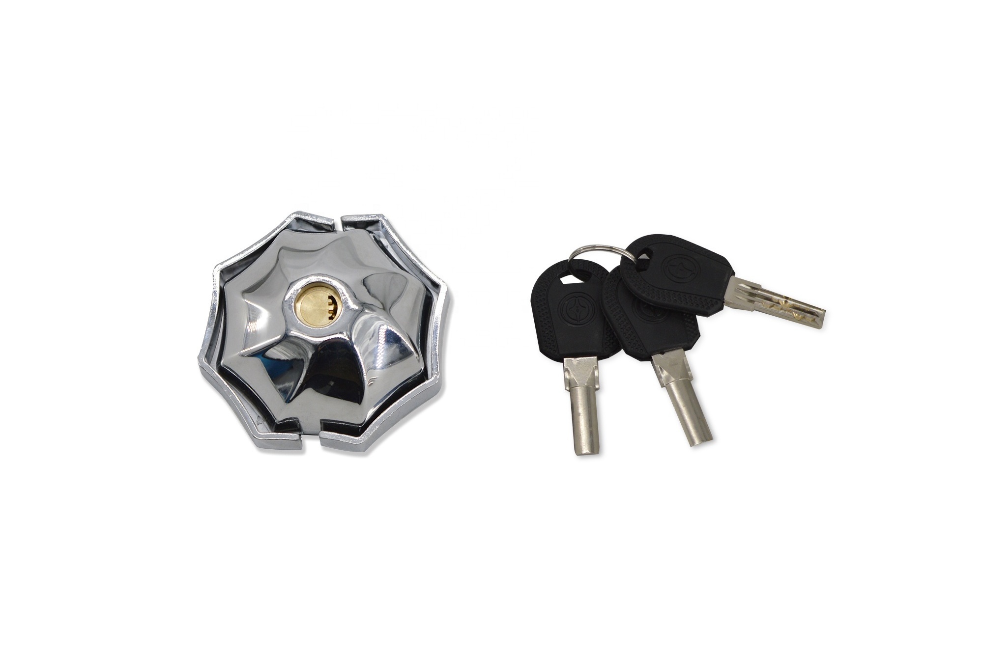Round Steel Hockey Puck Lock Hidden Shackle Padlock garage van door ...