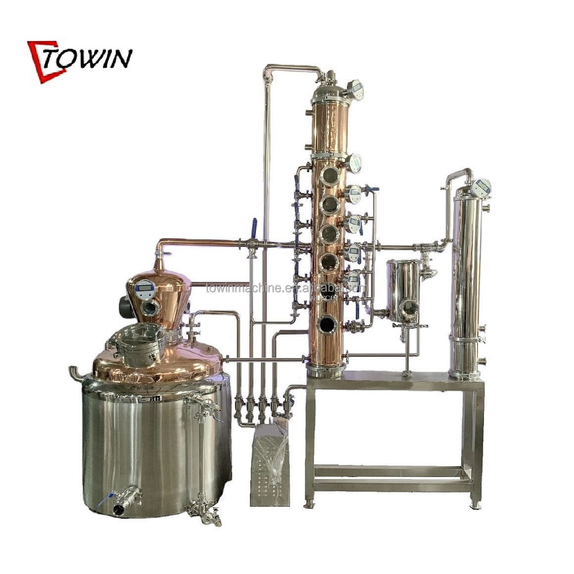500L 200L Alcohol Pot Still moonshine distiller copper boiler Alambic ...