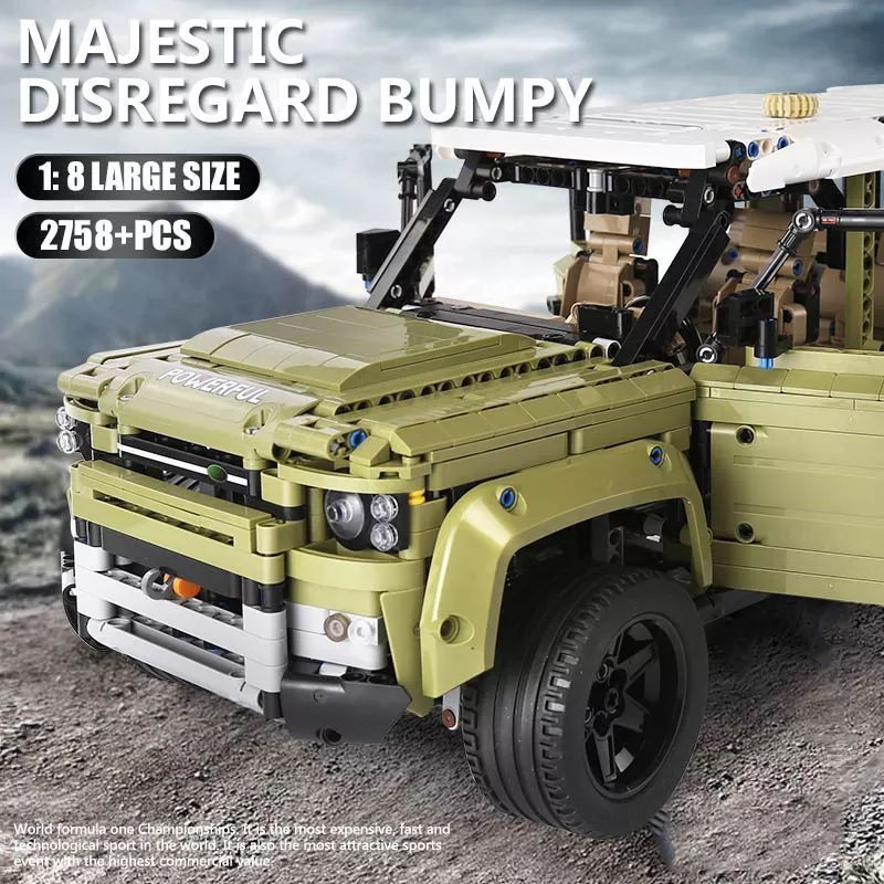 Mould King 13175 Remote Control MOC Model 42110 Motorized 1/8 Off-Road ...