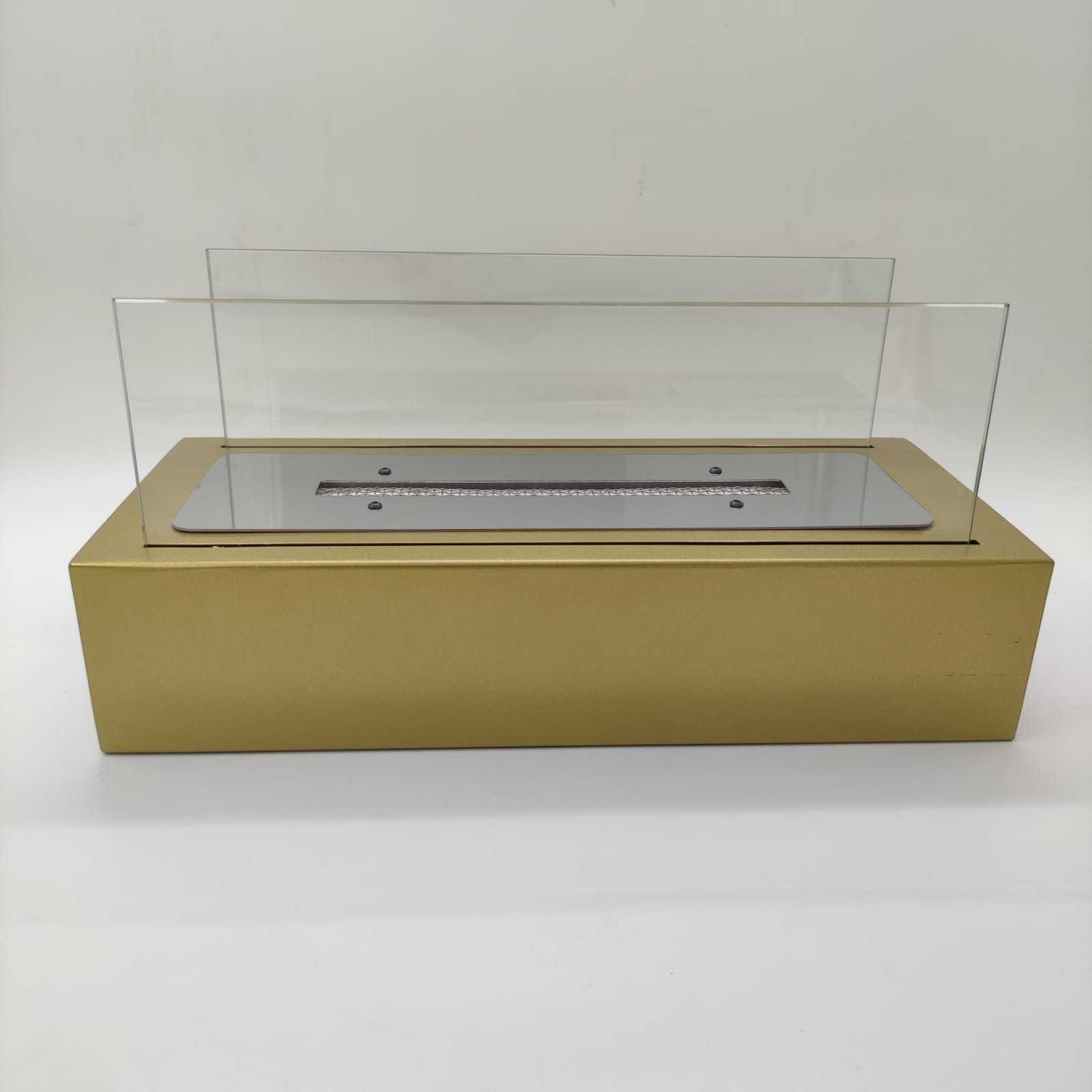 Table Fire Pit BioEthanol Fireplace Glass Insert Portable Small Big ...