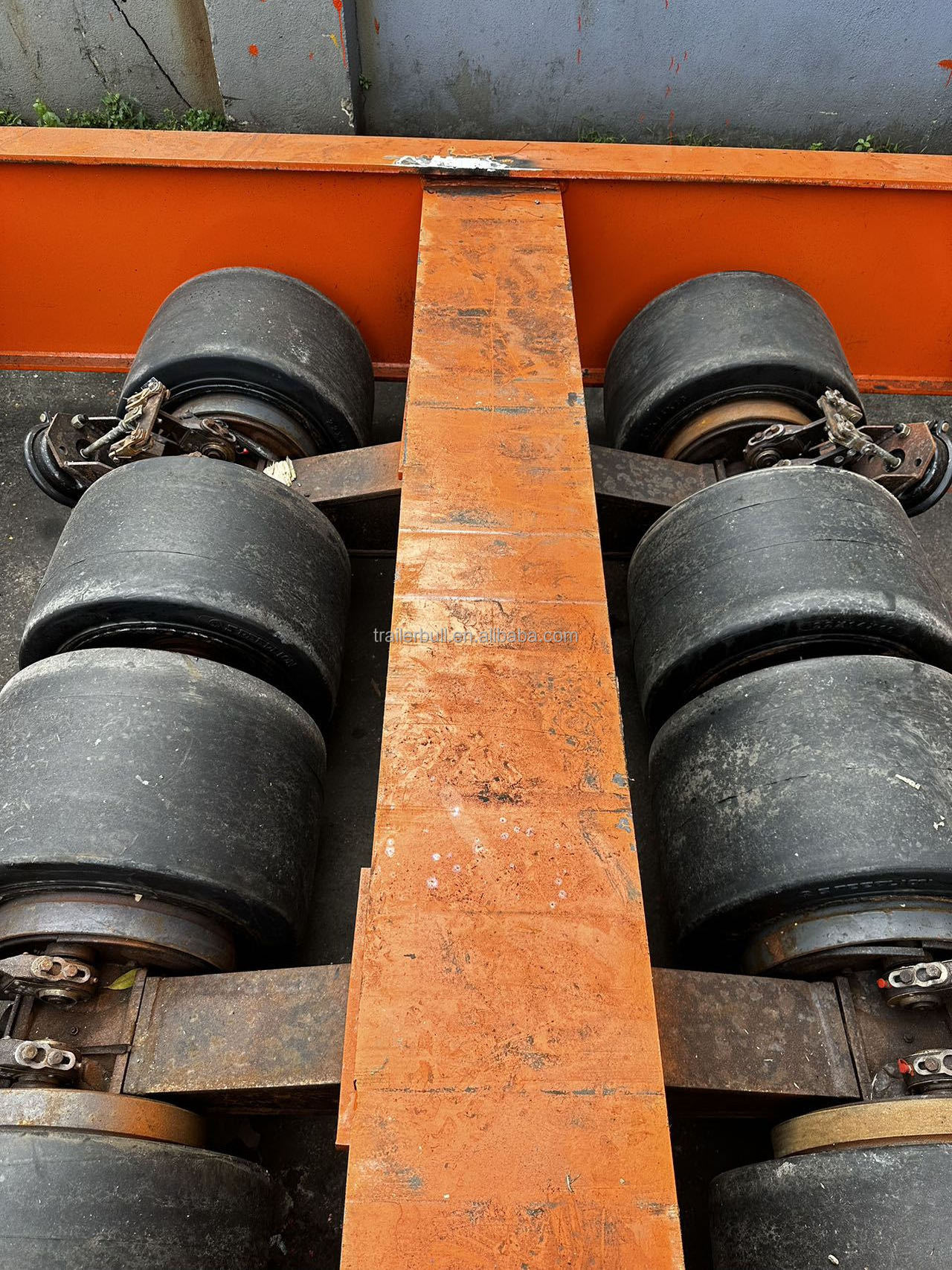 20-40Ton Mafi Trailer Running Gear System with Solid Axles and Solid ...