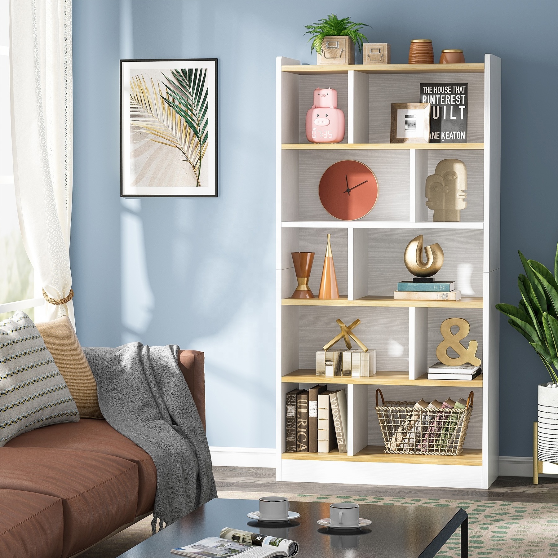 White bookcase 72 inches tall store
