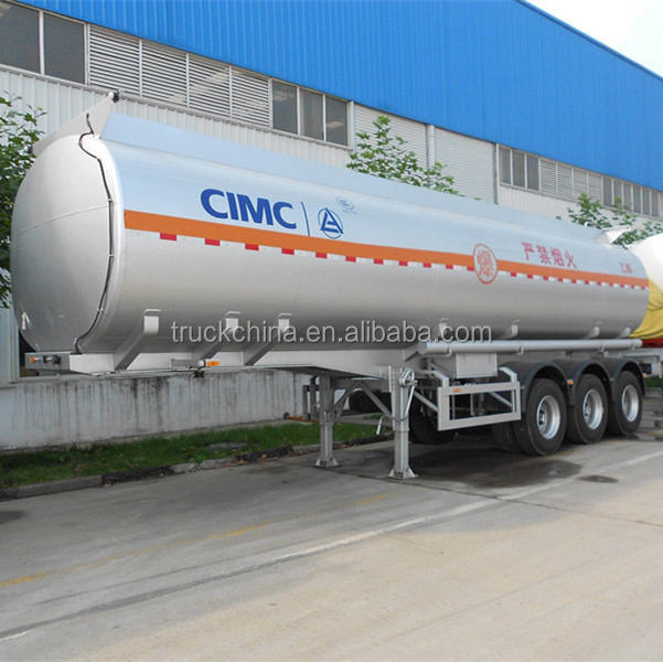 CIMC 3 Axles Fuel Tanker 40 ton Tank Semi Trailer for sale ...