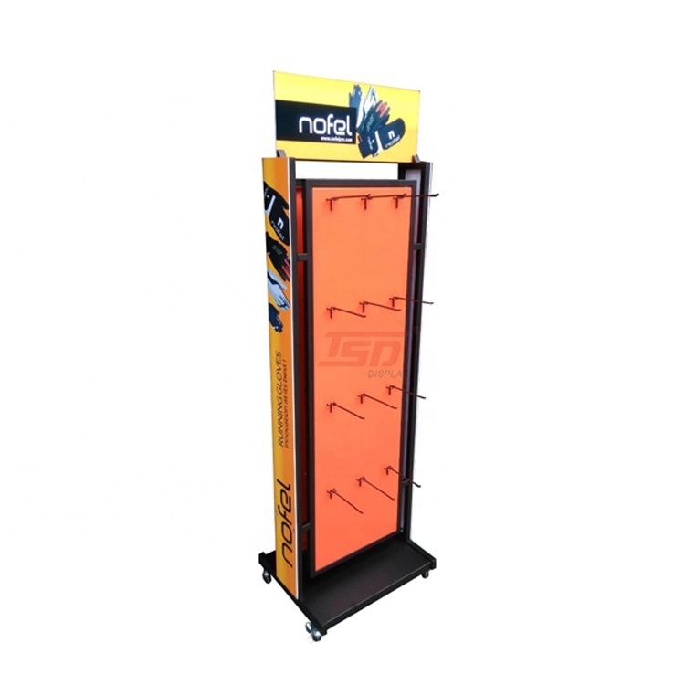 retail store pos floor metal baseball glof glove display rack stand for ...