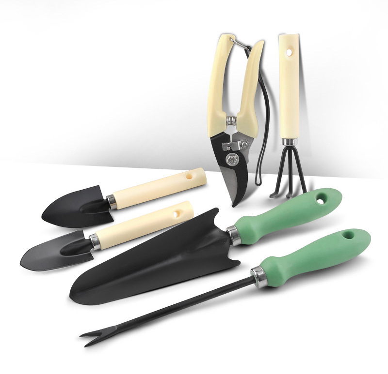 Portable 7 pcs garden planting tool weeding pick root mud shovel ...
