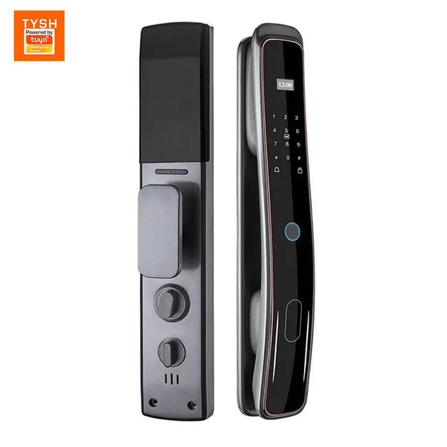 TYSH Fingerprint Electric Fully Automatic Lock Tuya App Smart Home Door ...