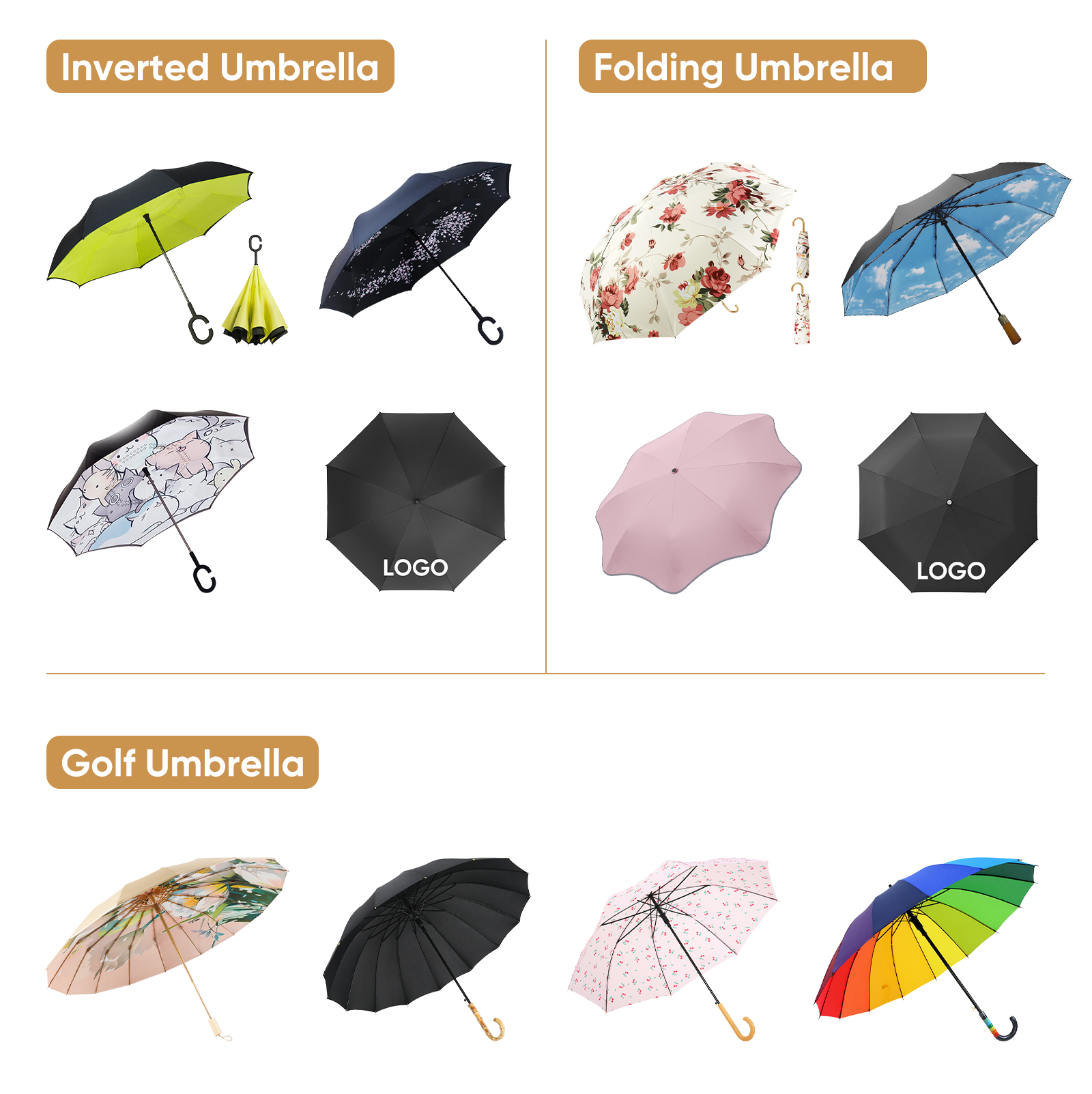 Custom Cheap Fully automatic personal rain umbrella Windproof portable 3 folding Advertising Nylon Umbrellas with logo for rain BestSuppliers