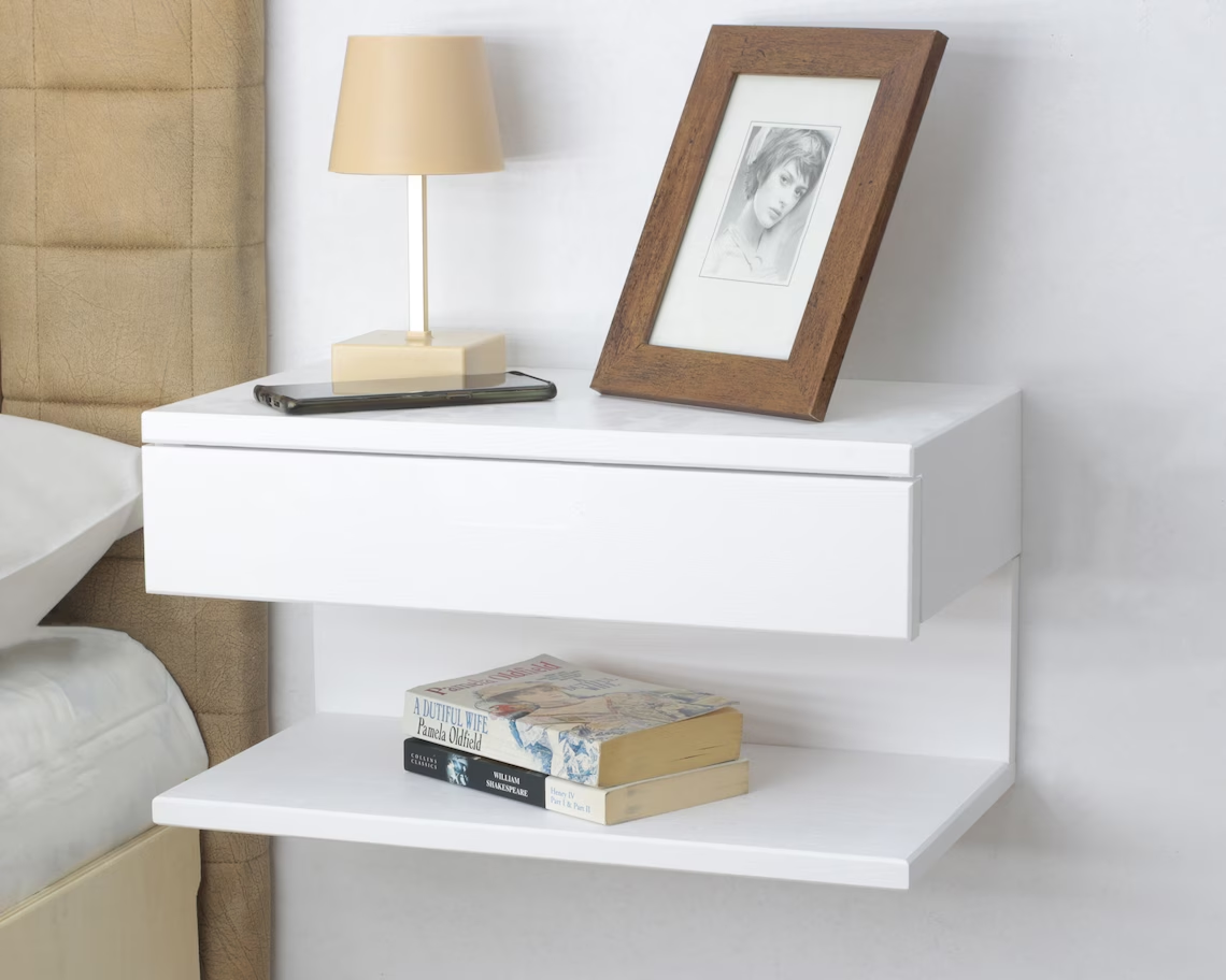 Wall mounted bedroom end tables store