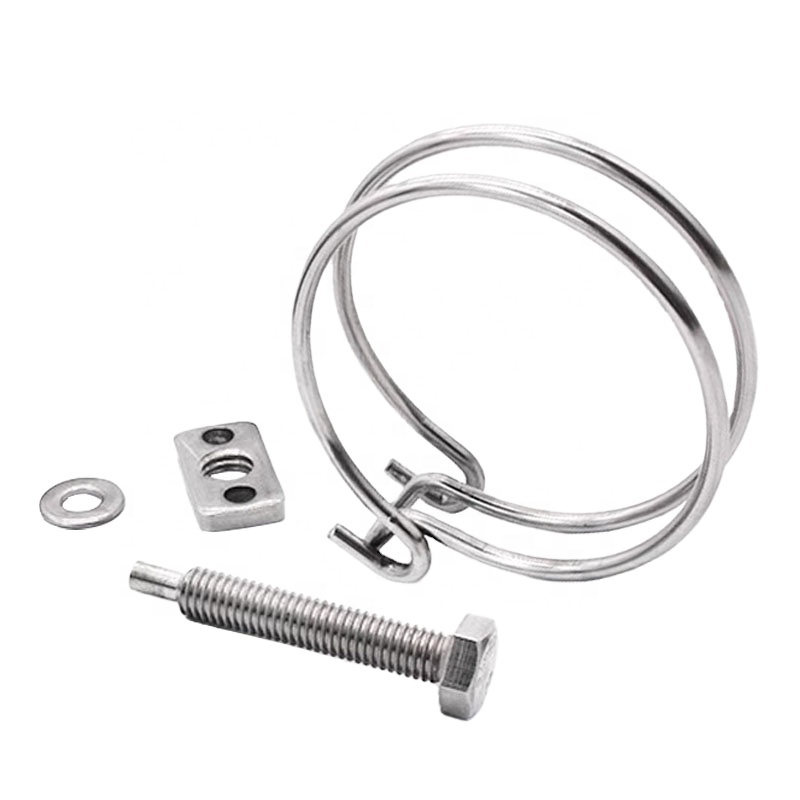 stainless steel double wire spring hose clamp all sizes adjustable ...