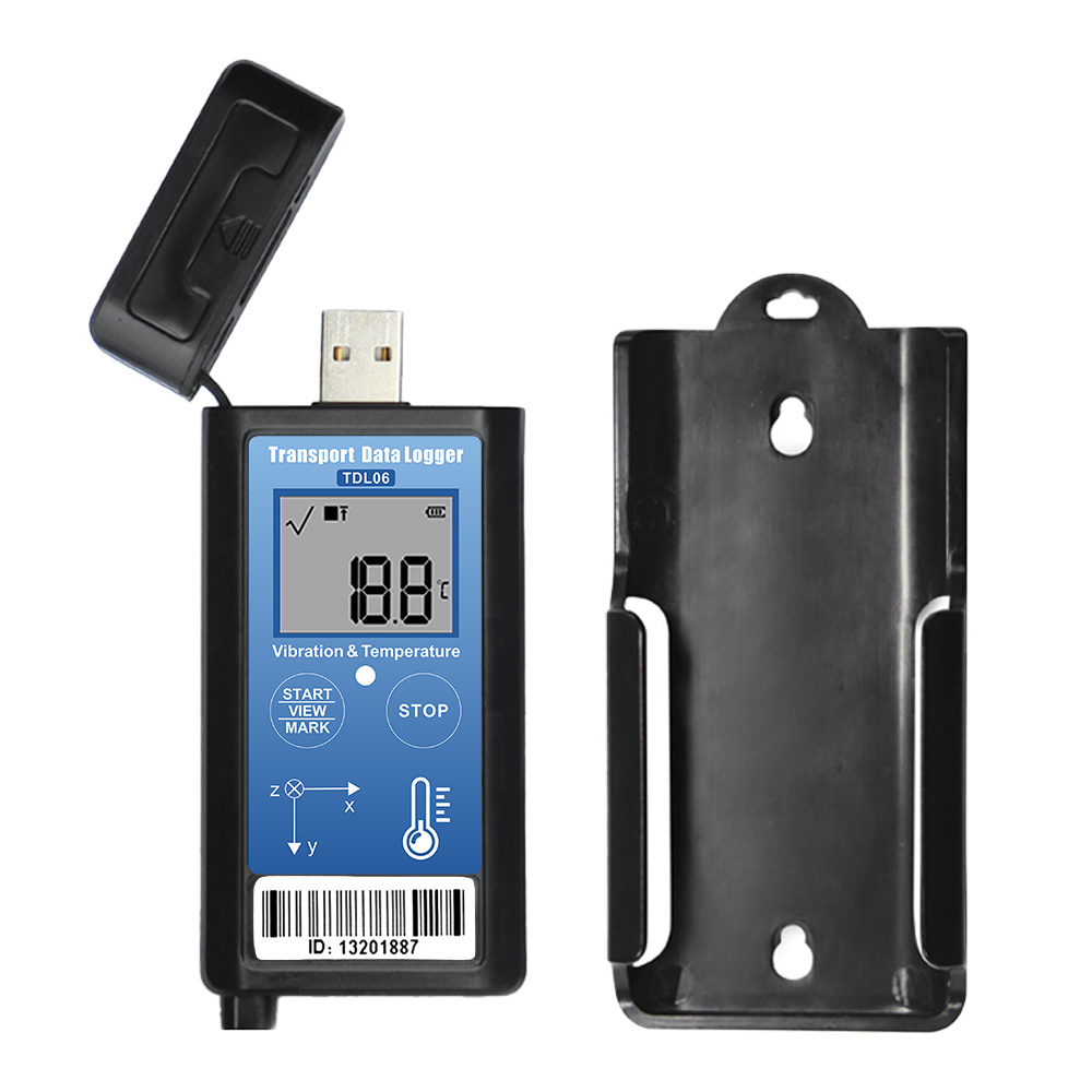 Handheld Portable Vibration Transport Data Logger Temperature Monitor ...