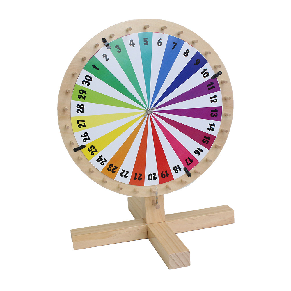 14" Picker Wheel Editable Color Prize Wheel Wall Tabletop 30 Slots for ...