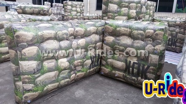 New style digital printing Modular Arena inflatable paintball walls for ...