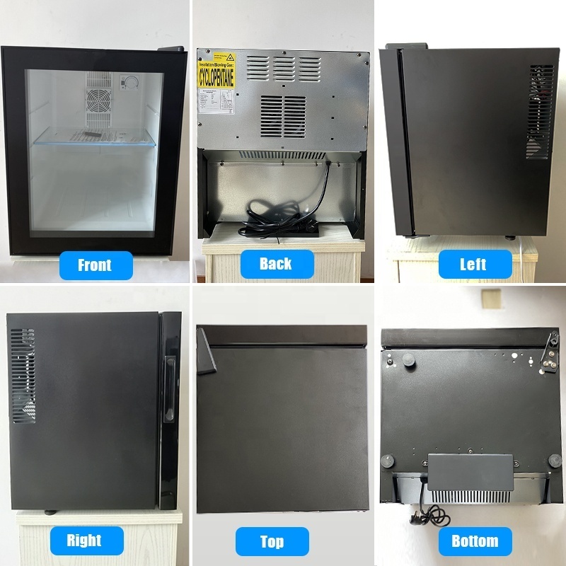 Customize Logo Glass Door 40L Minibar Refrigerator Hotel Mini Fridge ...