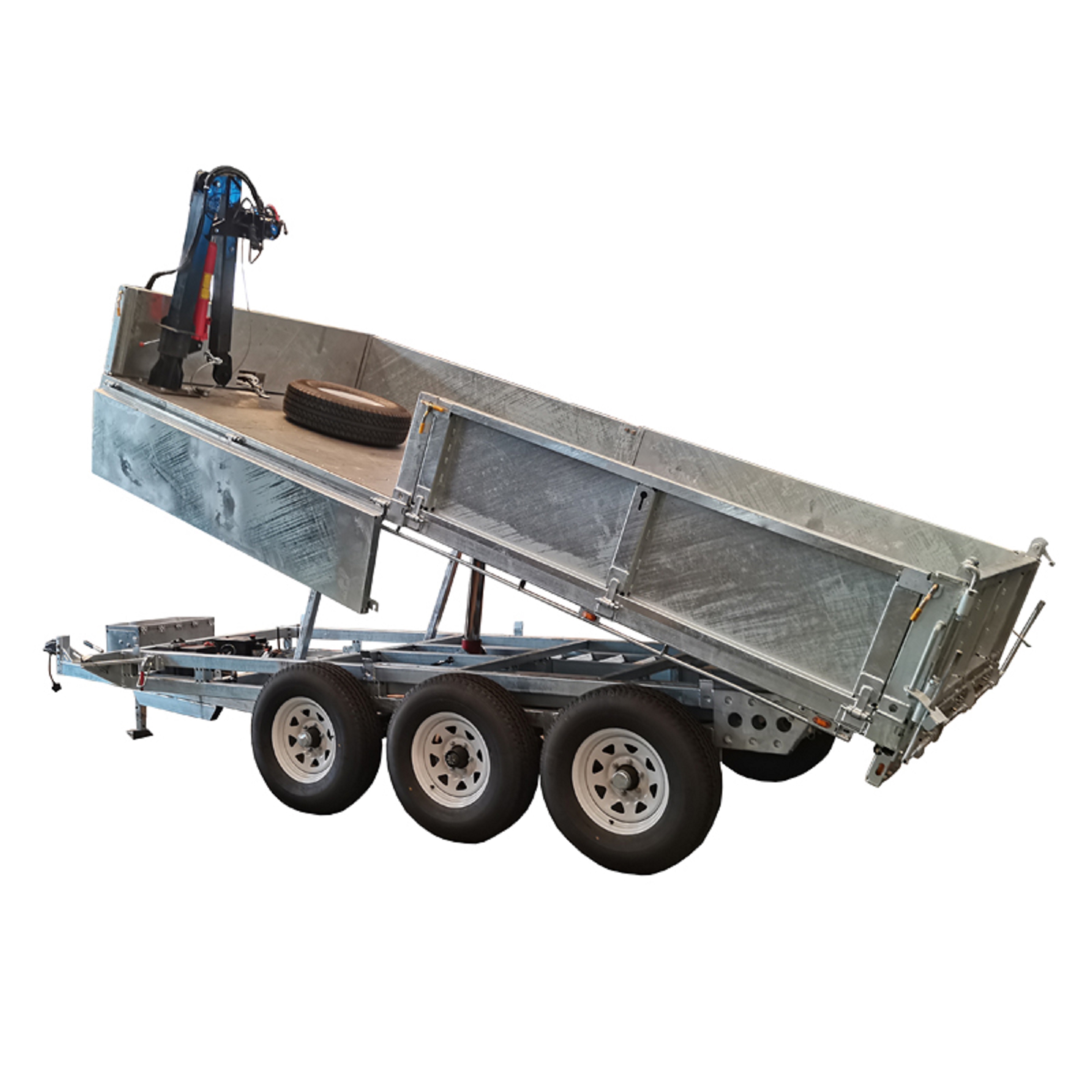 Pickup truck carrying plant trailers for 4.5 ton excavator mini digger ...