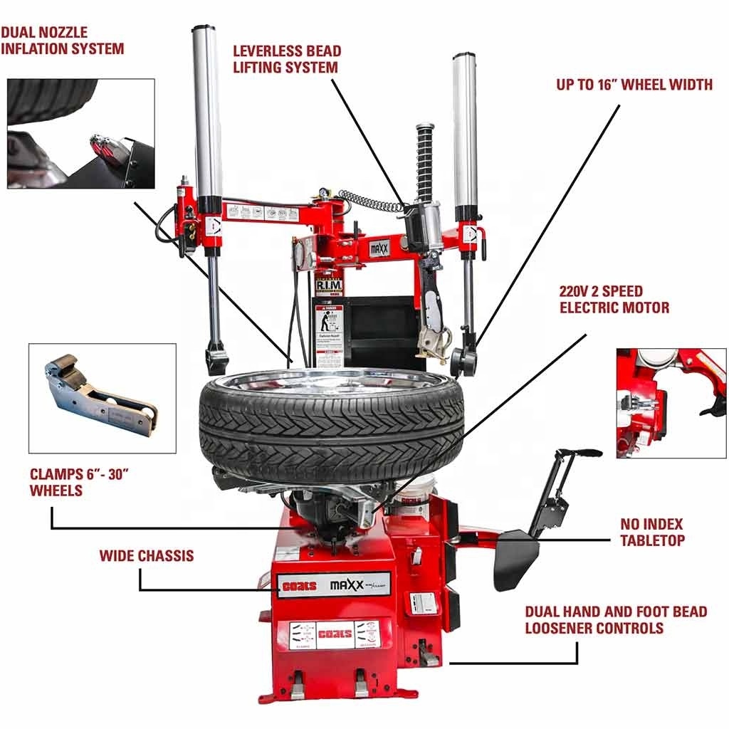 Tire Changer Machine Car Tyre Changer Machine with Swing Arm wheel ...