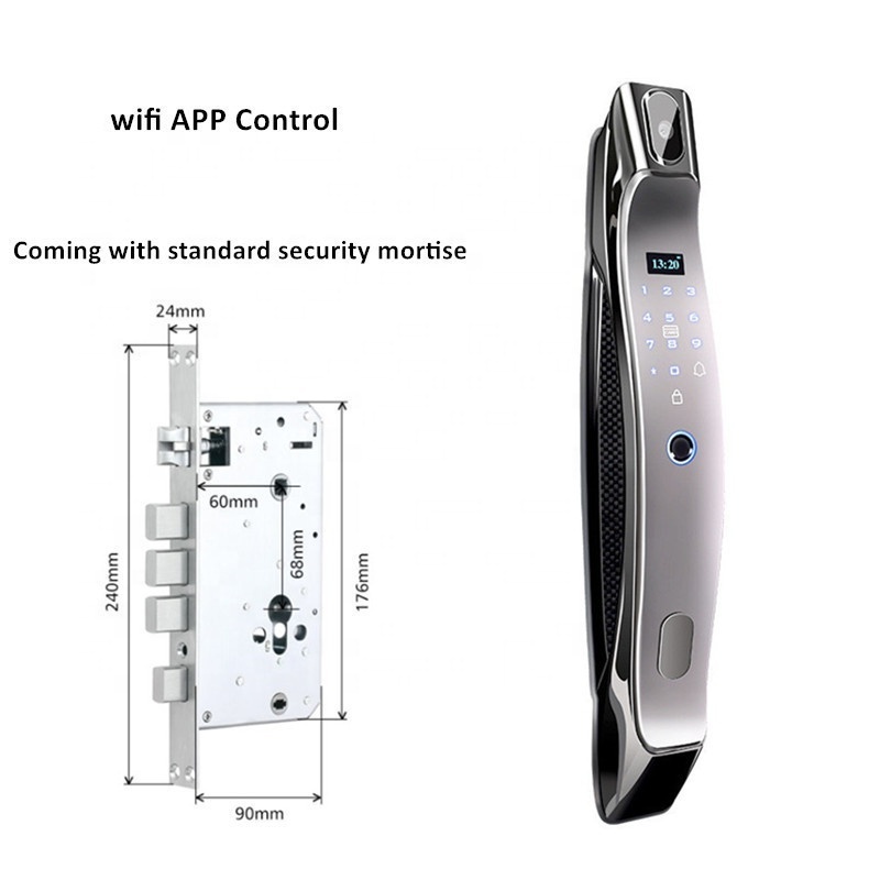 Intelligent smart lock pro model tuya smart inside camera door lock for ...