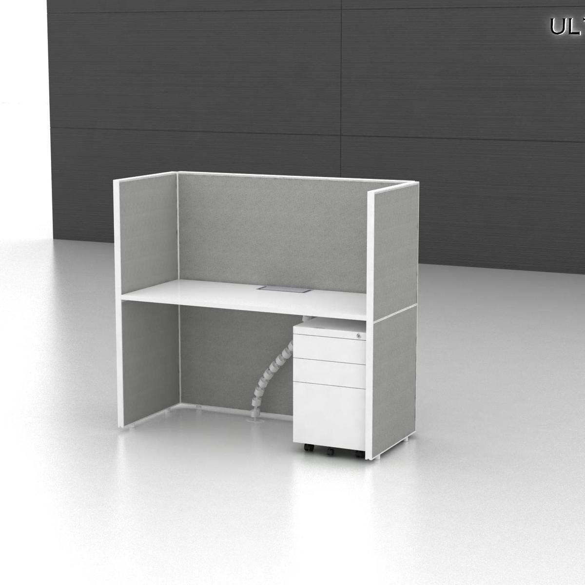 rectangular shape office desk wooden table shelves cubicle workstation ...
