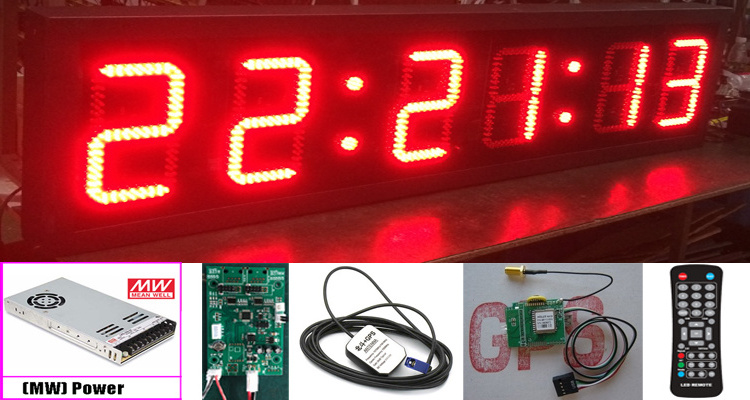 Digital Bright Large Display Sensor Outdoor Led Temperature Display Led Clock Temperature ...