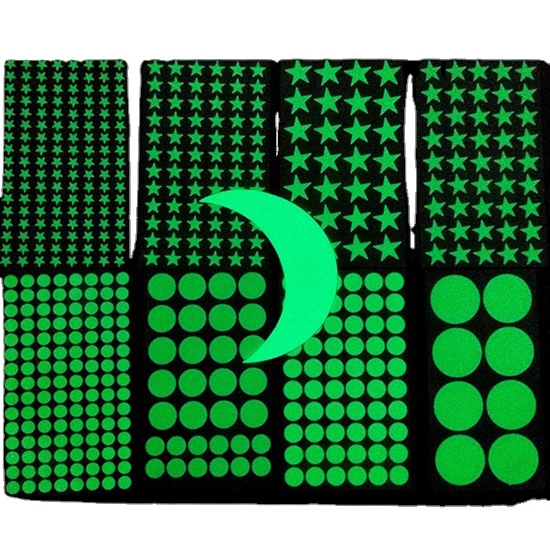 Luminescent stickers for stars and moon children room bedroom ...