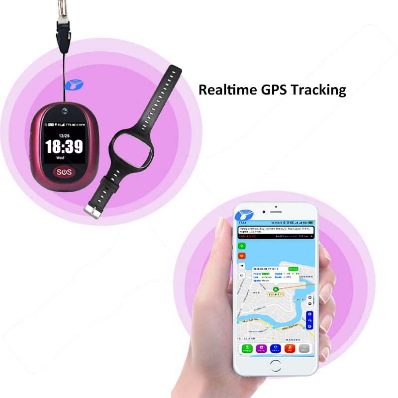 GPS Pedant with 4G and sos elderly 4g gps smart tracker tracking device ...