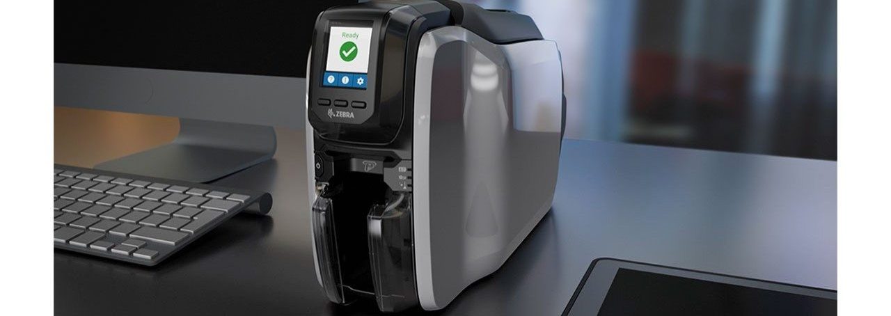 Original Zebra ZC300 Single Side/Dual Side Plastic Pvc Card Printer ...