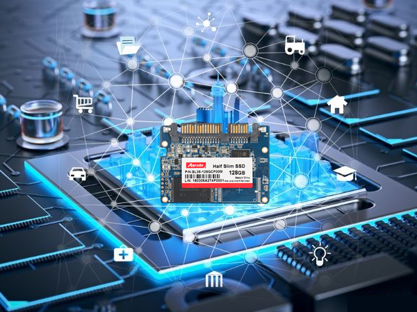 High speed 32GB 64GB 128GB SATA half slim ssd module with MLC flash ...