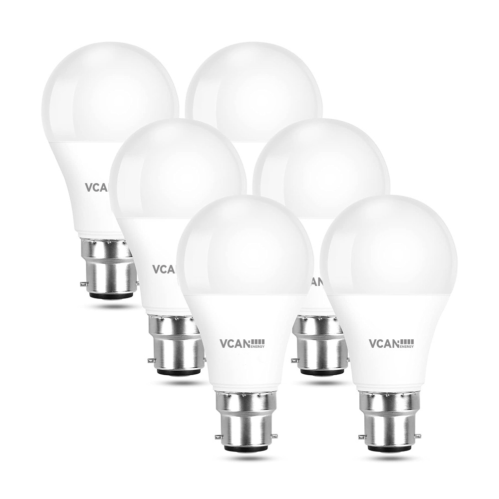 VCAN B22 Light Bulb 60W Equivalent Warm White 2700K 8.5W 806LM Outdoor ...
